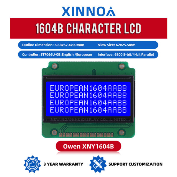 European Blue Film White Letters 1604B IPC ST7066U Multi Character ...