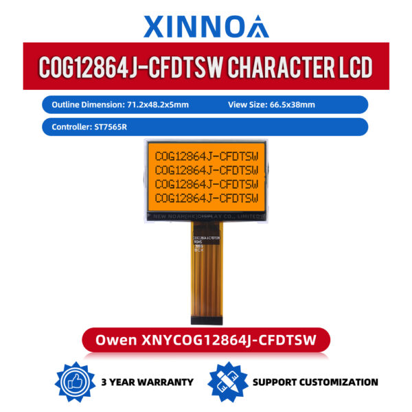 Grey Film COG12864J-CFDTSW ST7565R Screen Display Graphic Cog Fog LCD ...